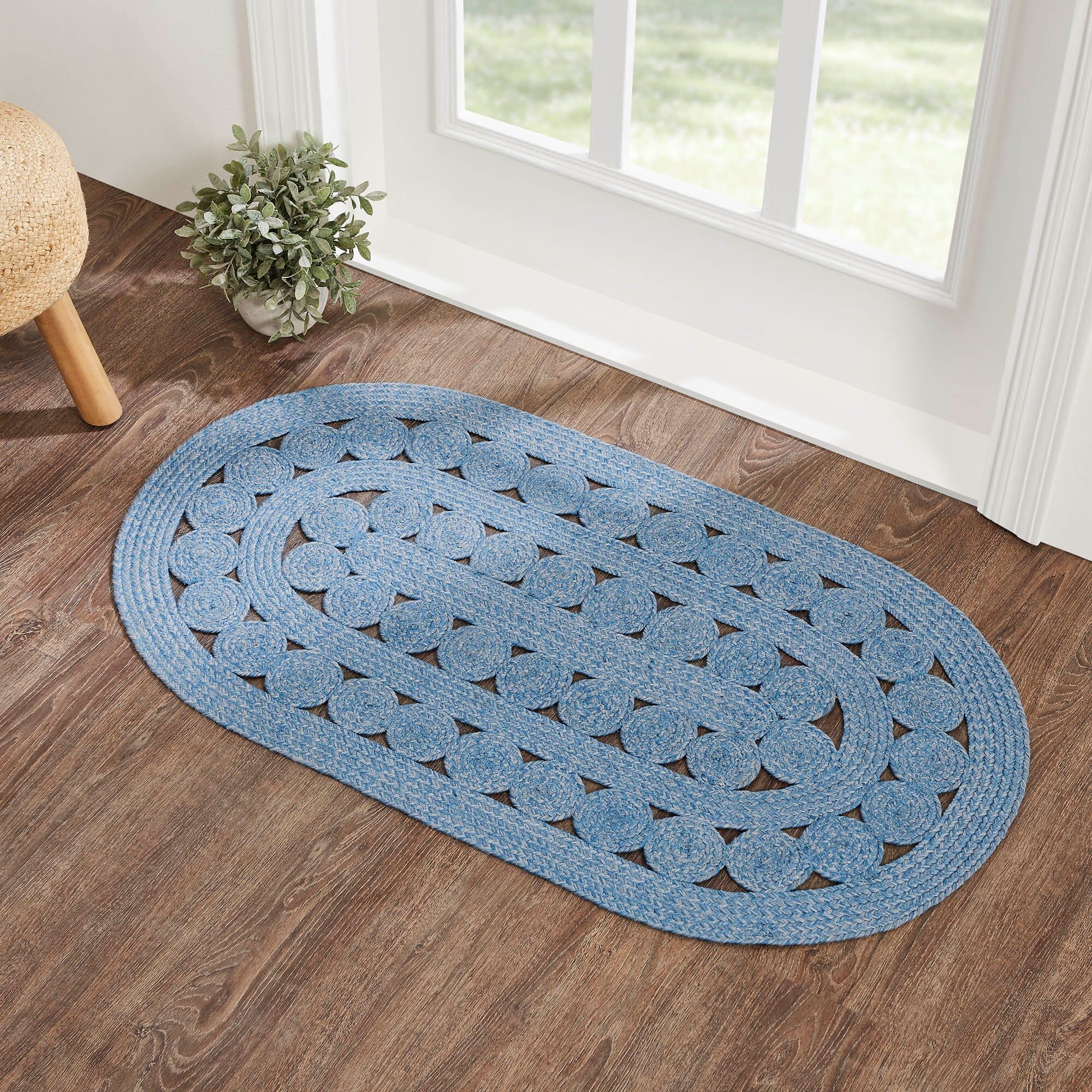 VHC Celeste Blended Blue Rugs | Primitive Star Quilt Shop