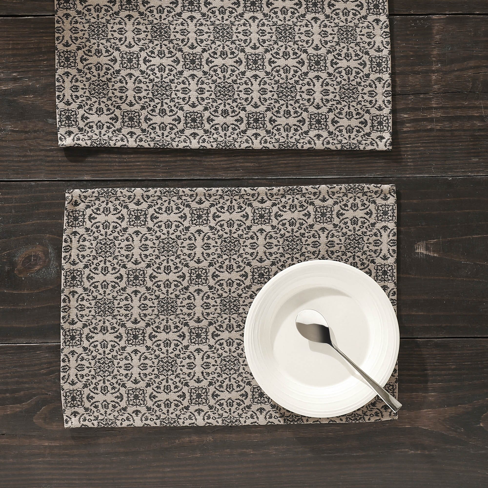 Custom House Black Woven Kitchen