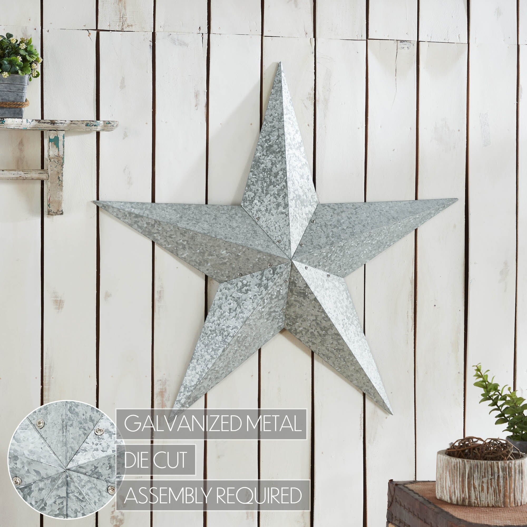 36" Galvanized Barn Star | Primitive Star Quilt Shop