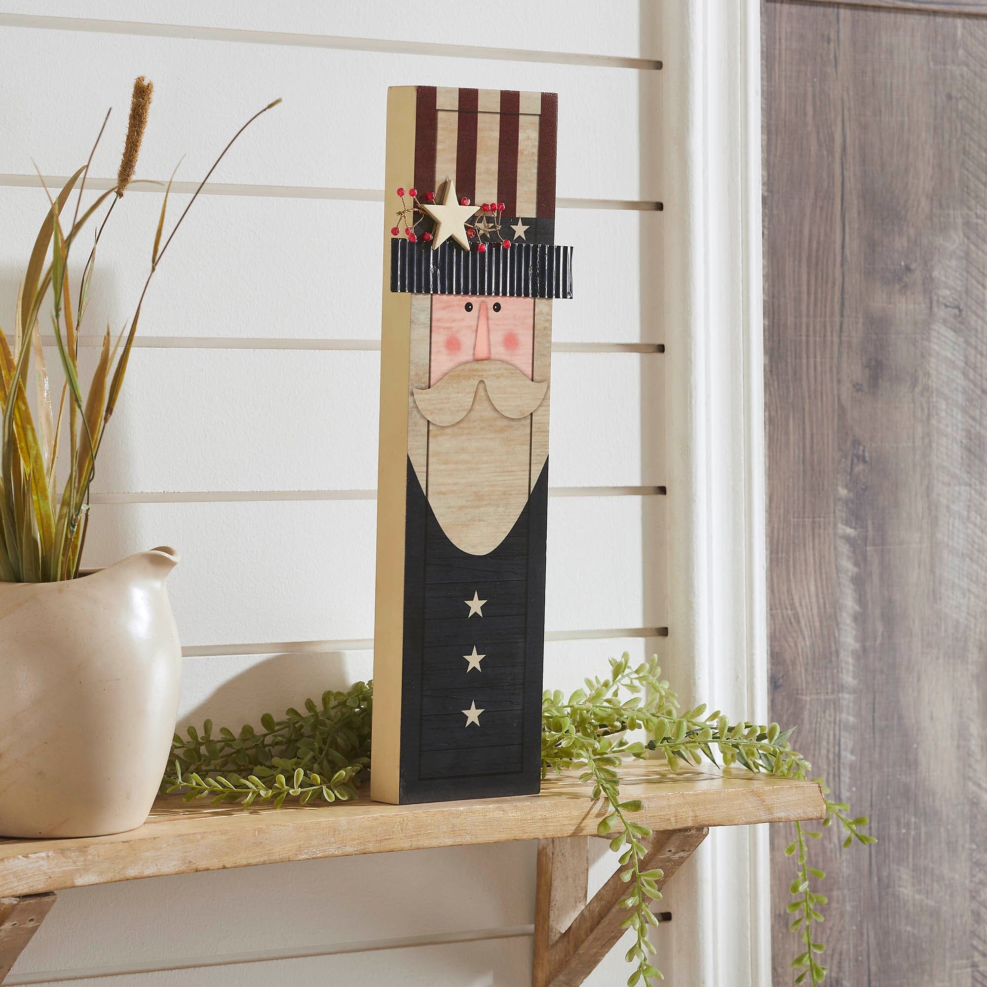 Uncle Sam Wood Sign - 15x5" | Primitive Star Quilt Shop