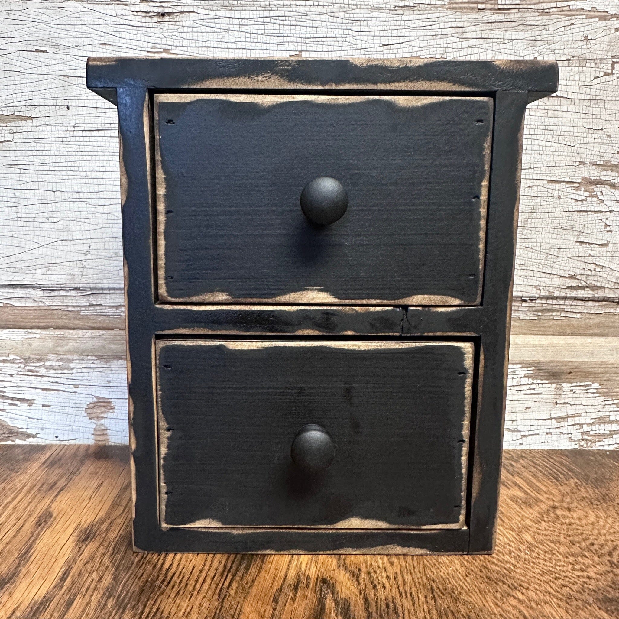 Black Farmhouse Drawers | Primitive Star Quilt Shop