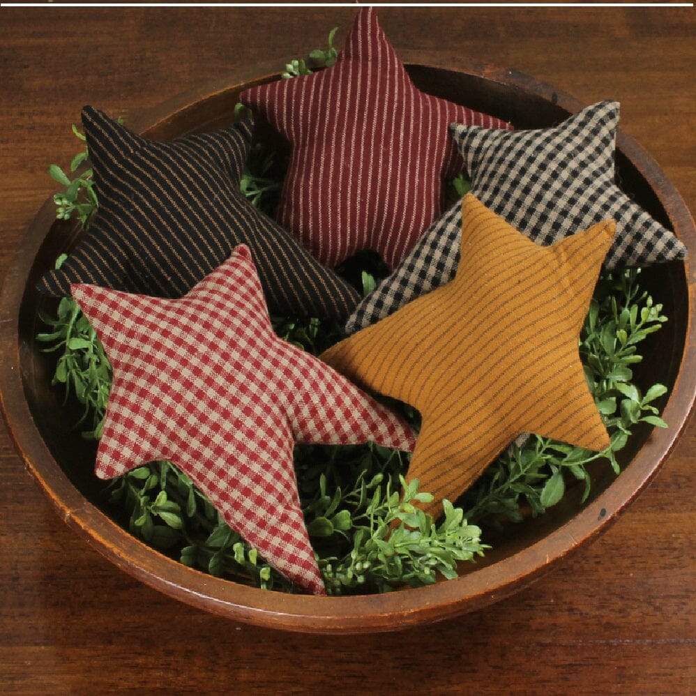 Stuffed Primitive Stars - Set of 5