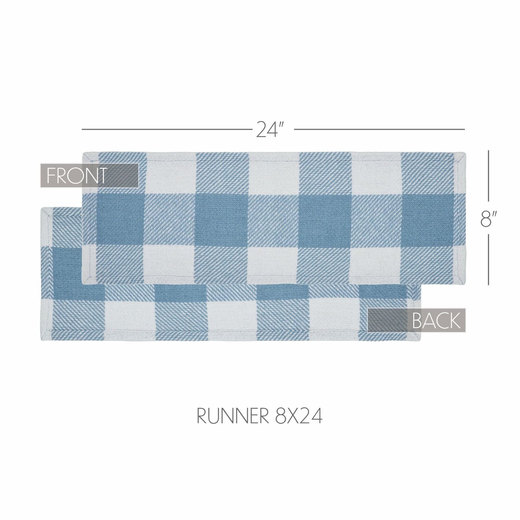 Annie Blue Buffalo Check Runner 8x24"