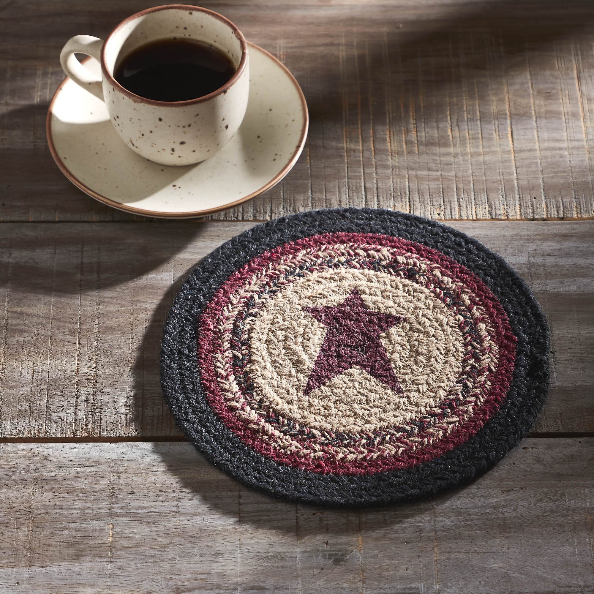Connell Stencil Stars Braided Trivet 8"
