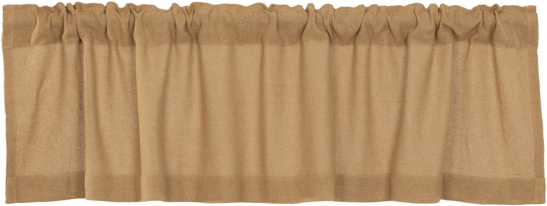 Burlap Natural Valance