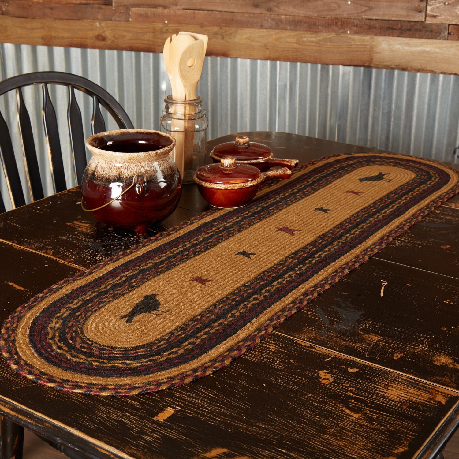 Heritage Farms Crow Braided Runner 13x48"