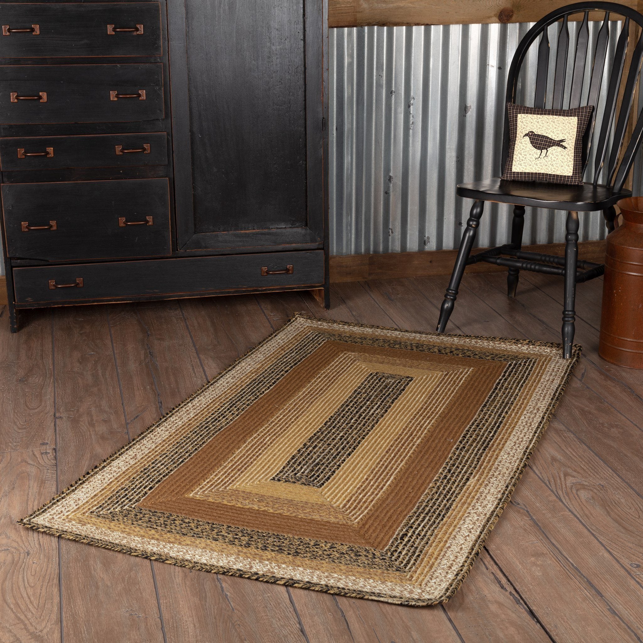 Kettle Grove Rectangle Braided Rug 36x60"
