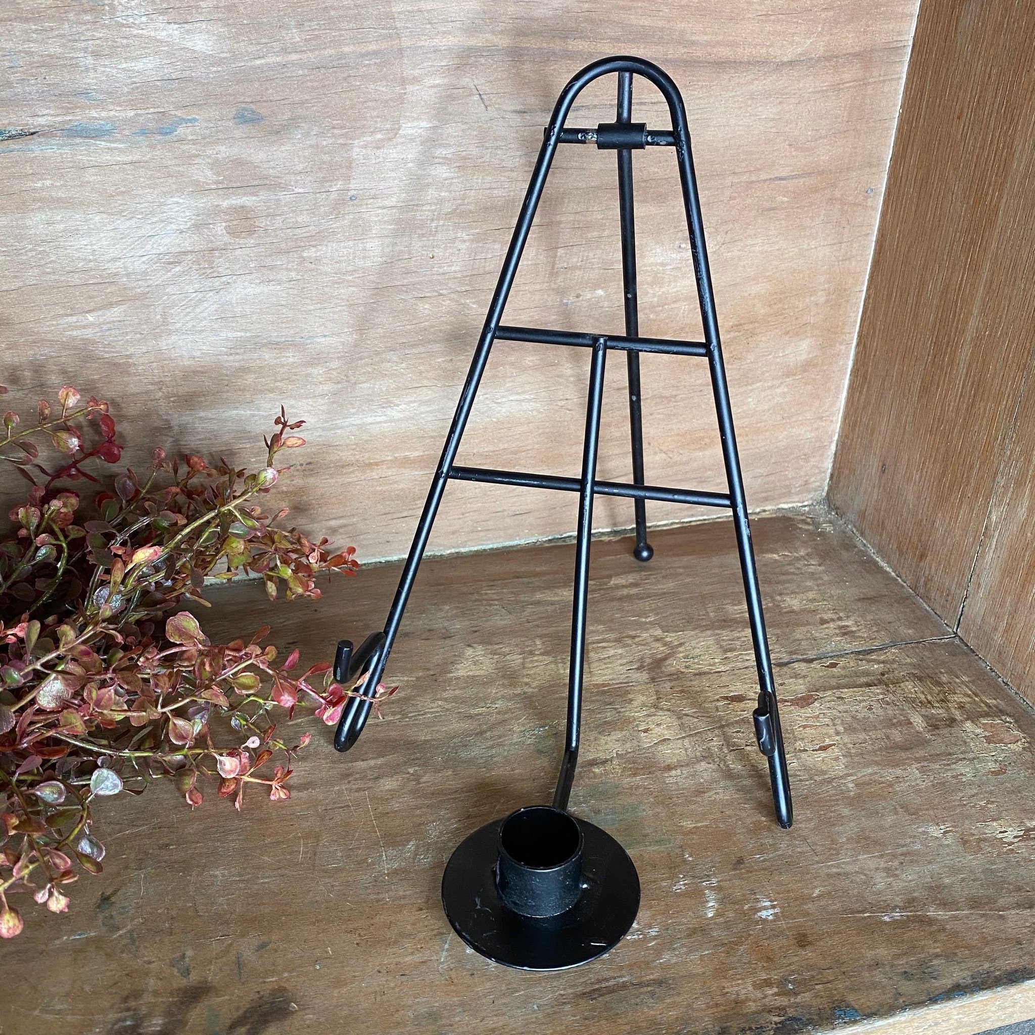 CWI Plate and Candle Stand | Primitive Star Quilt Shop