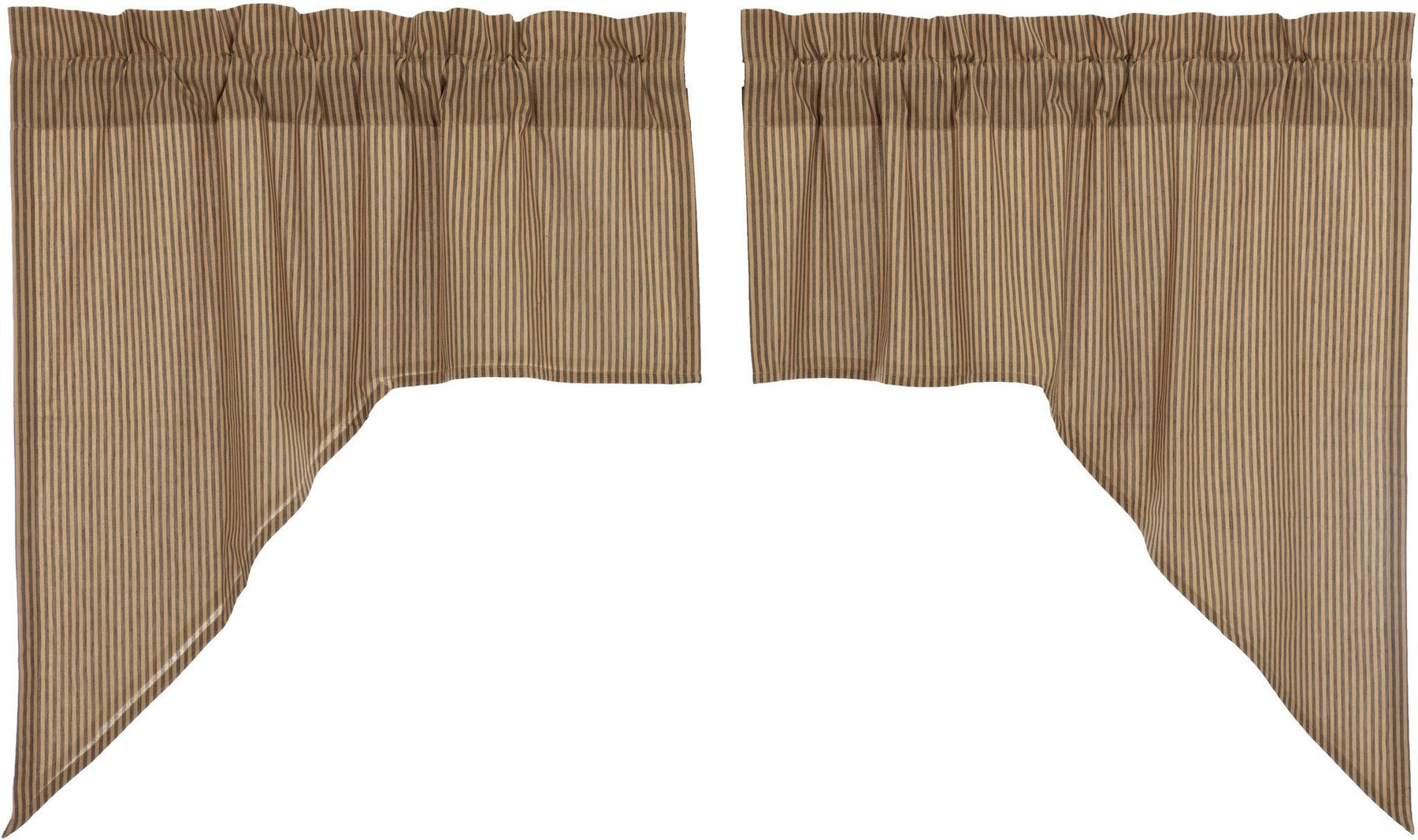 Primitive Star Lined Swag Curtains