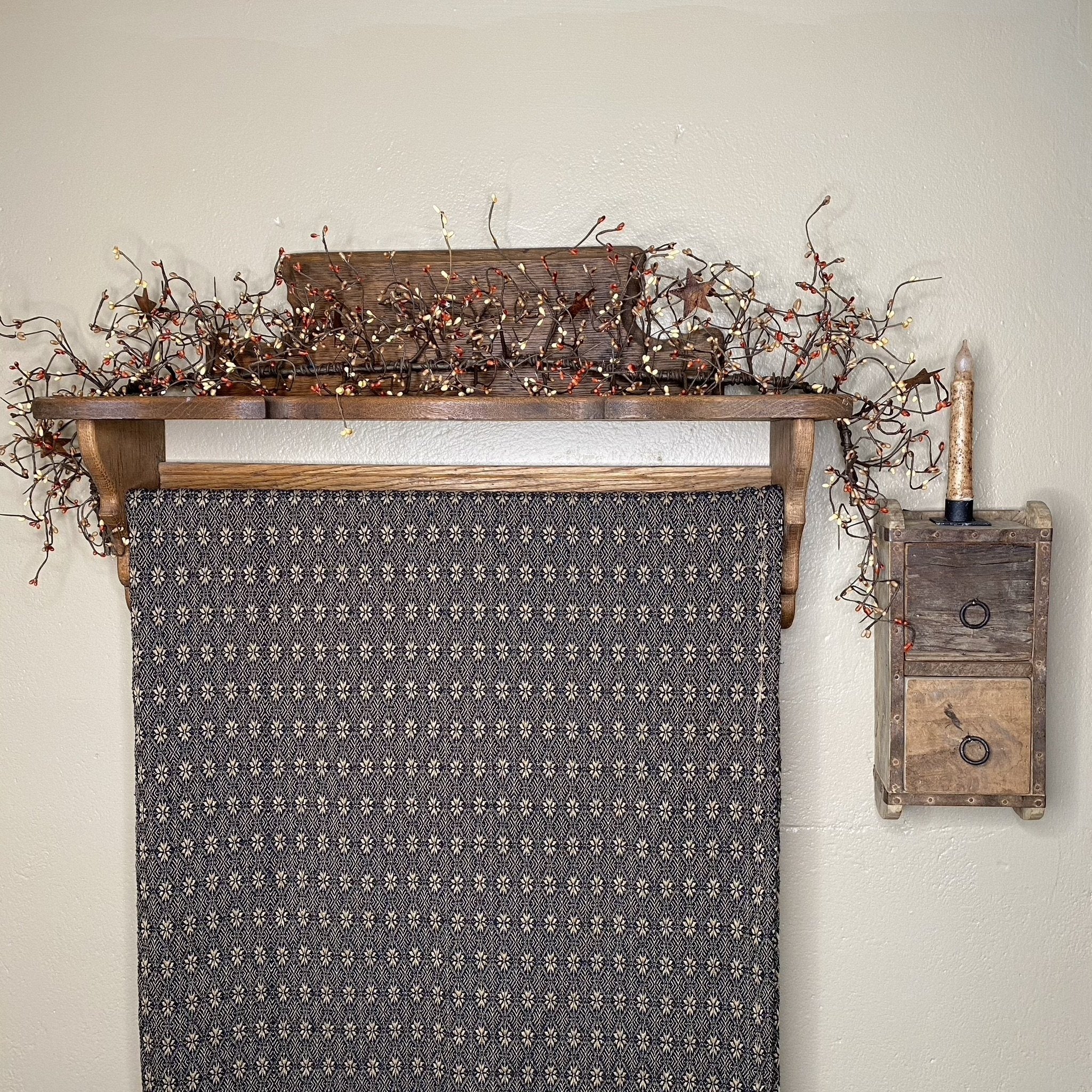 CWI Pumpkin Spice Pip Berry and Star Garland 40"