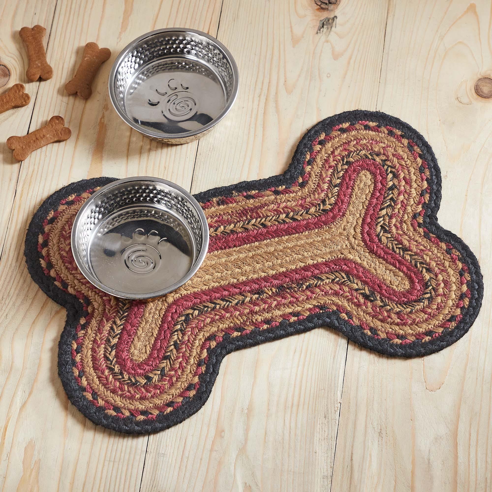 Heritage Farms Small Bone Braided Rug 11.5x17.5"