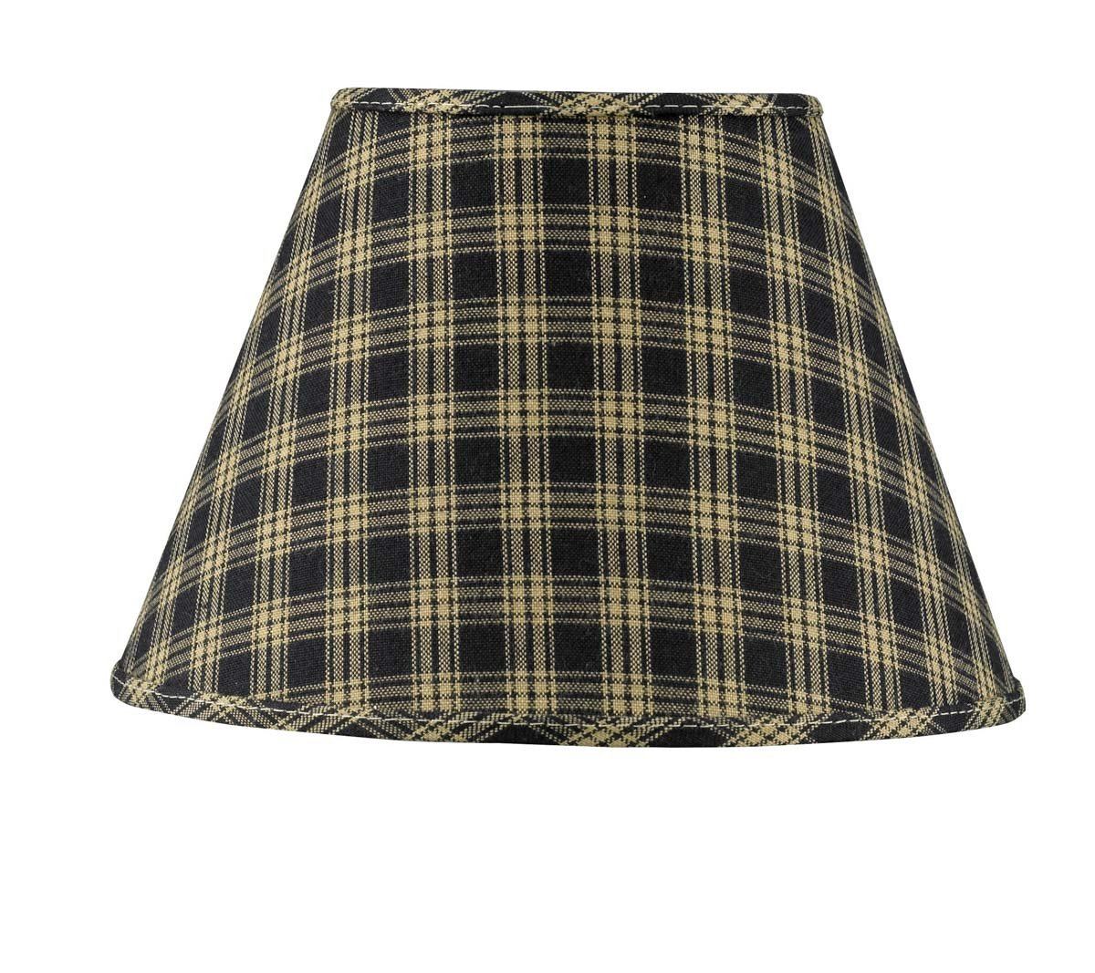 Park Designs Sturbridge Black Fabric Lamp Shade - 10"