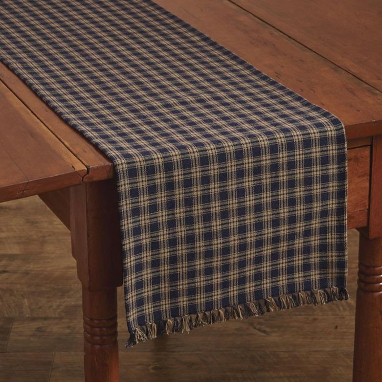 Park Designs Sturbridge Navy Table Runner 36"