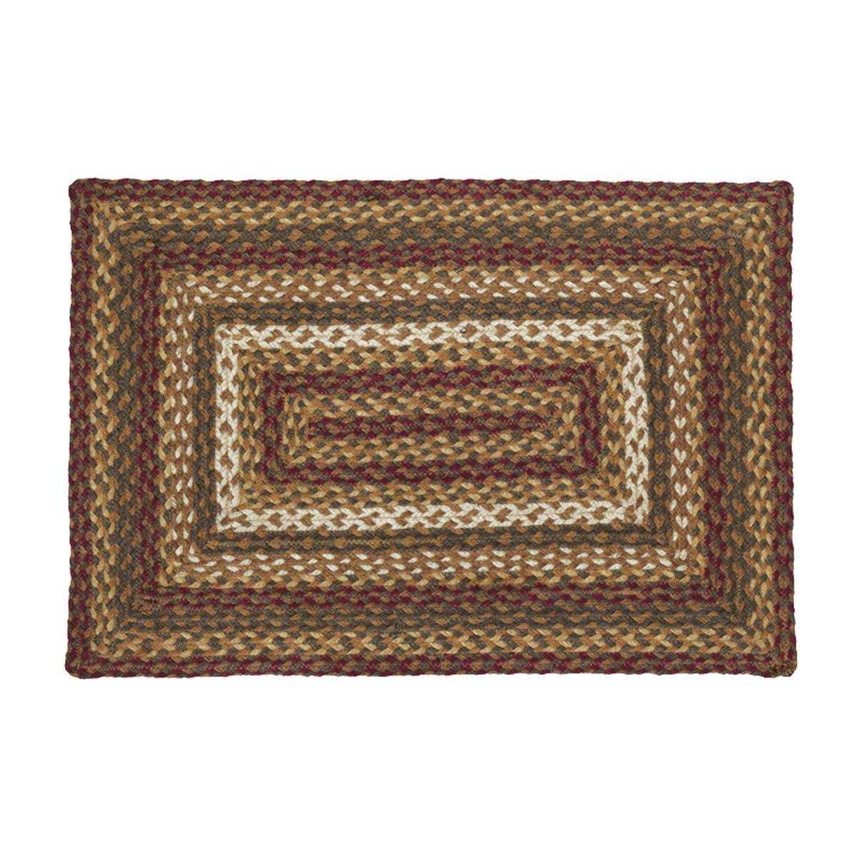 Tea Cabin Rectangle Braided Rug 20x30"