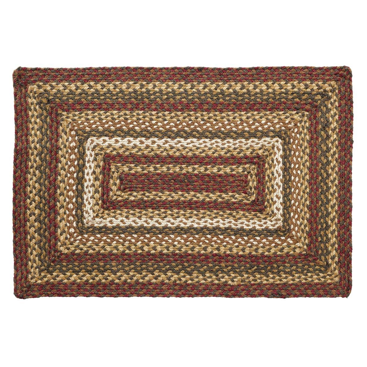 Tea Cabin Rectangle Braided Rug 24x36"