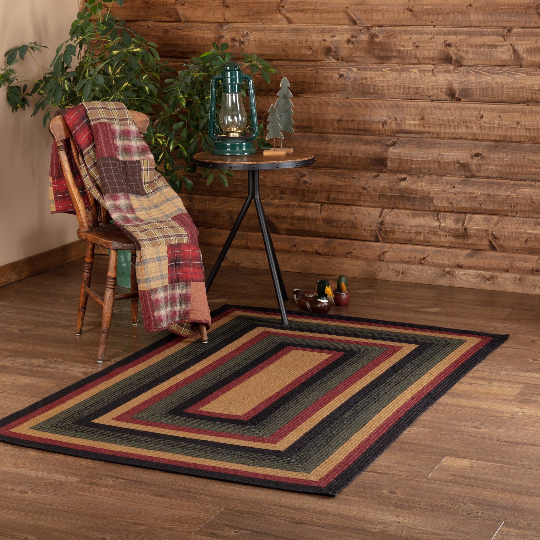 VHC Brands Wyatt Rectangle Braided Rug 4x6'