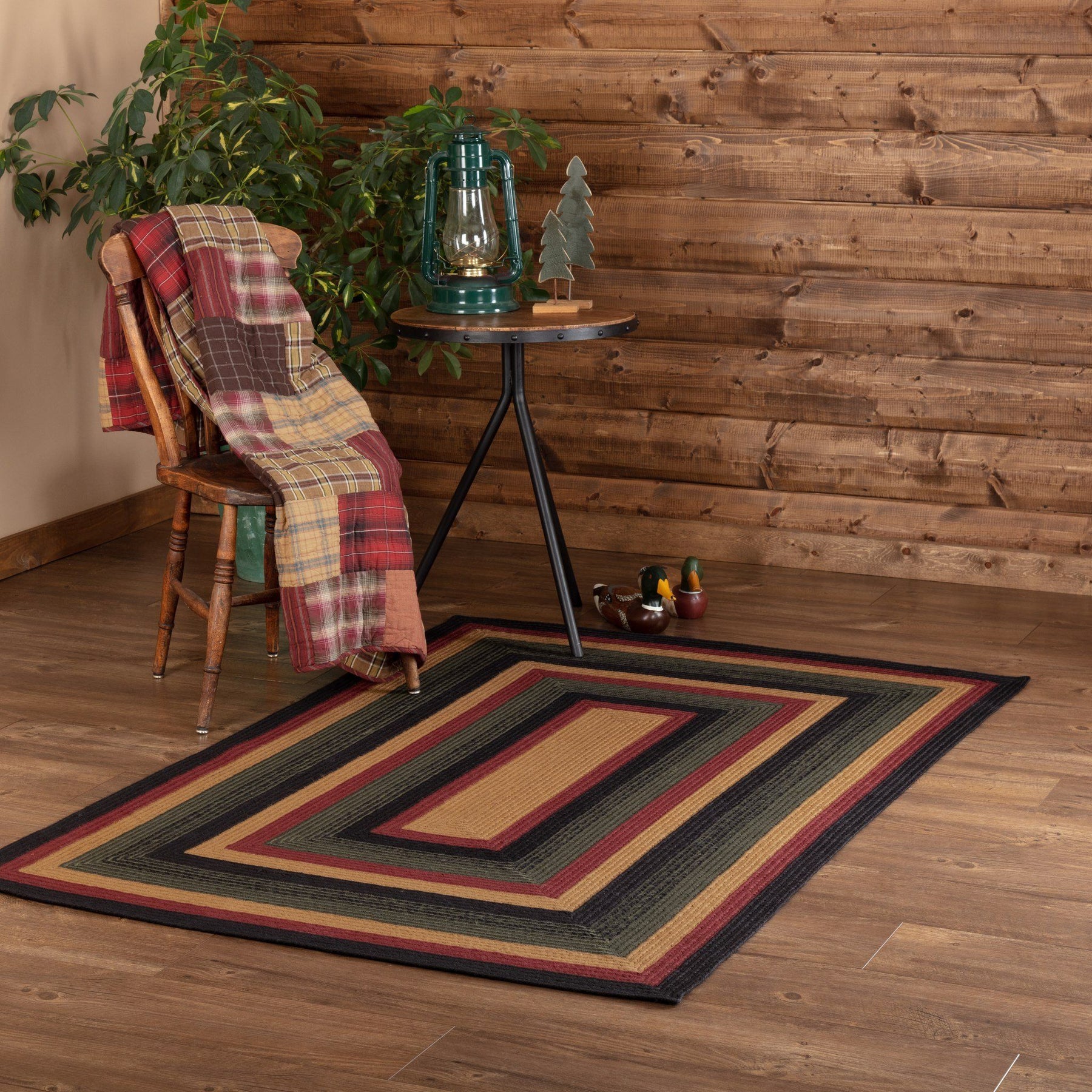VHC Brands Wyatt Rectangle Braided Rug 4x6'