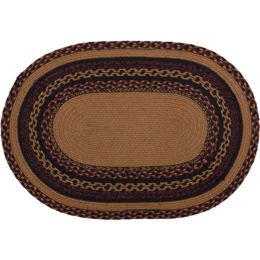 Heritage Farms Crow Oval Braided Rug 20x30"