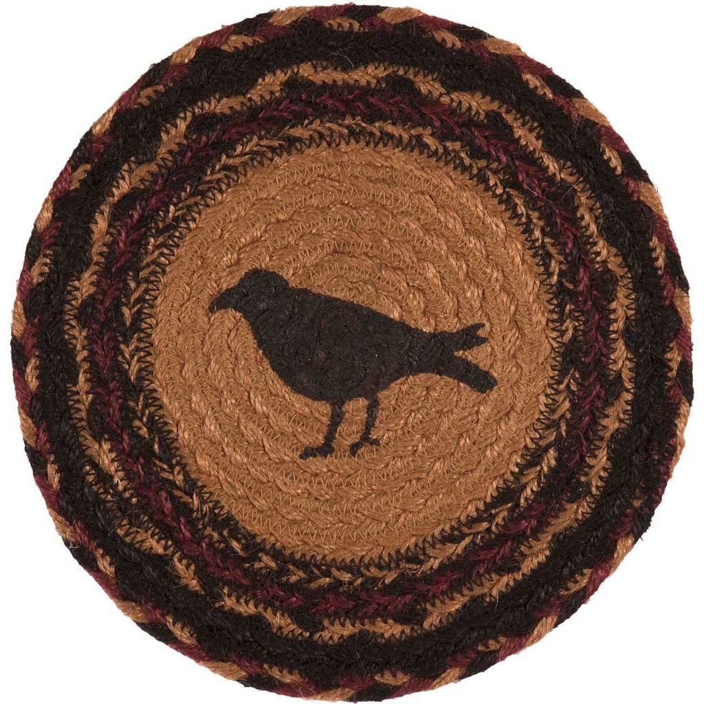 Heritage Farms Crow Braided Trivet 8"