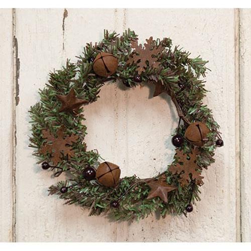 Twig and Pine Candle Ring 4" | Primitive Star Quilt Shop