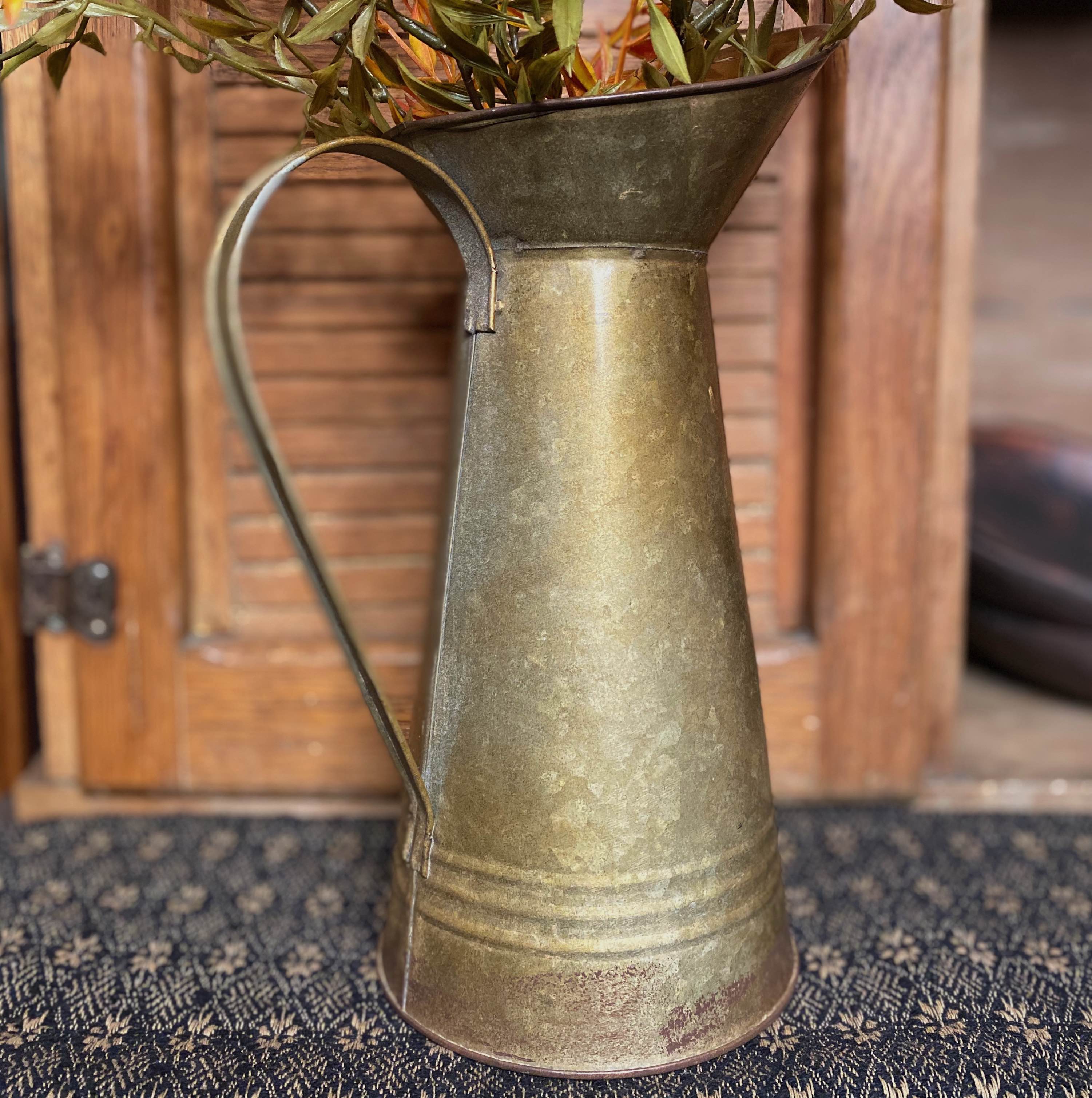 CWI Vintage Galvanized Pitcher | Primitive Star Quilt Shop